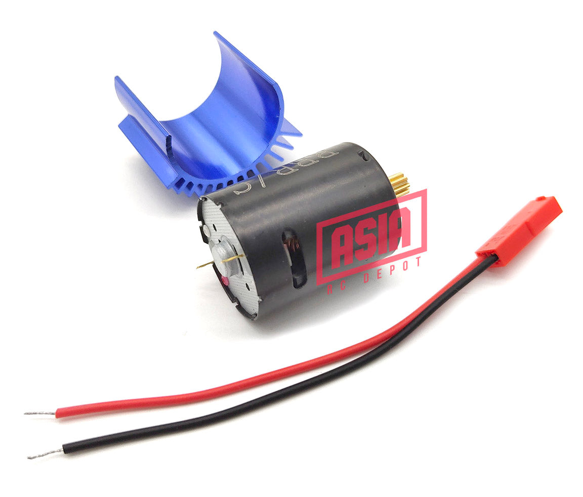 Black 370 Motor High Speed 40,000rpm Upgrade for WPL 2 Speed Gearbox ...