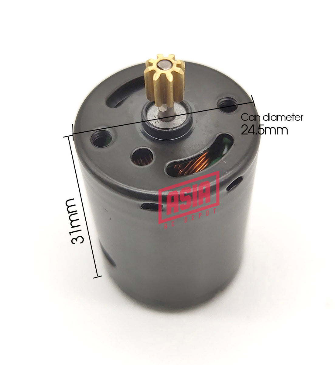 Black 370 Motor High Speed 40,000rpm Upgrade for WPL 2 Speed Gearbox ...